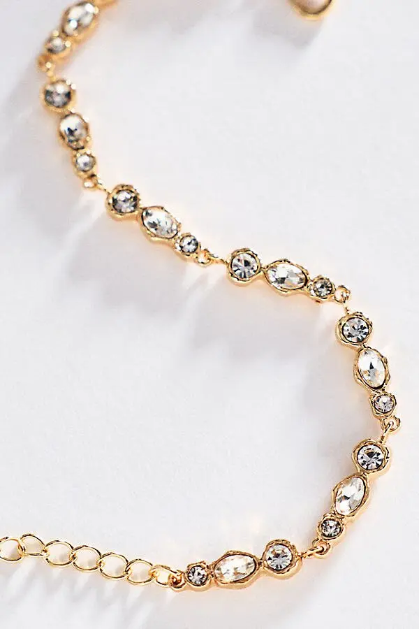 Anthropologie Mixed-cut Crystal Bracelet