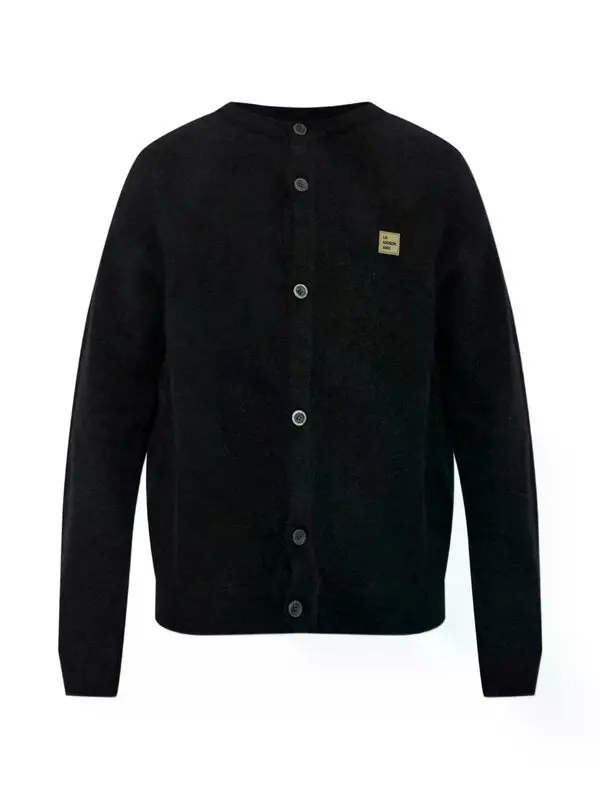 American Vintage Vitow Logo-patch Cardigan - Black