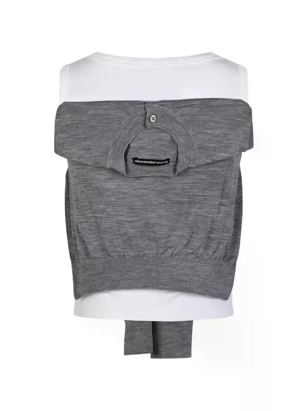 Alexander Wang Layered Tie-detail Tank Top - White