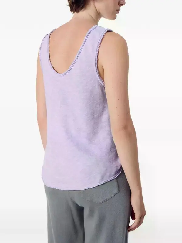 American Vintage Sonoma Raw-edge Tank Top - Purple
