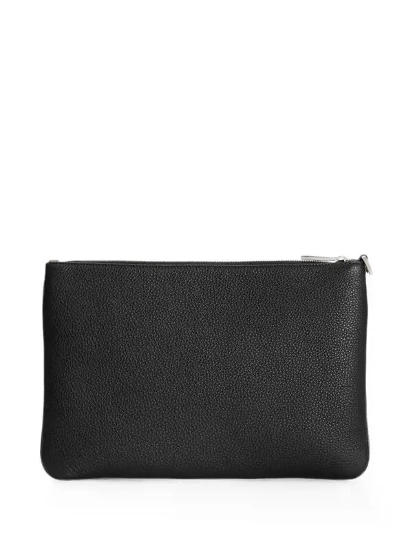 Dolce & Gabbana Calfskin Toiletry Bag With Embossed Dg Logo