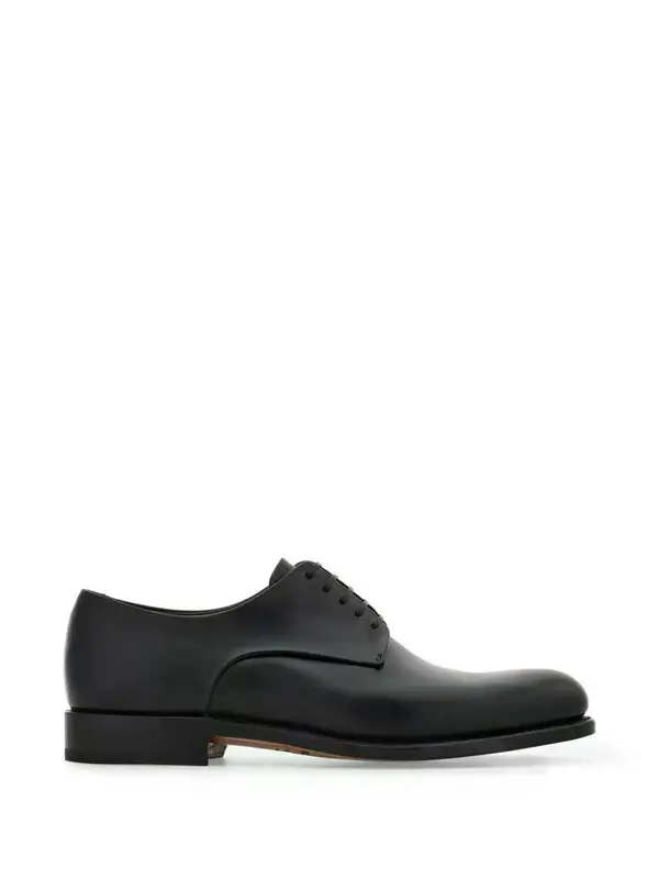 FERRAGAMO Tramezza Derby Shoes - Black