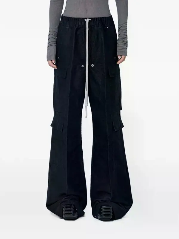 Rick Owens Wide-leg Cargo Pants - Black