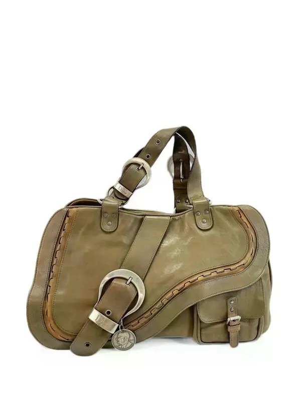 Dior 2000s Gaucho Tote Bag - Green