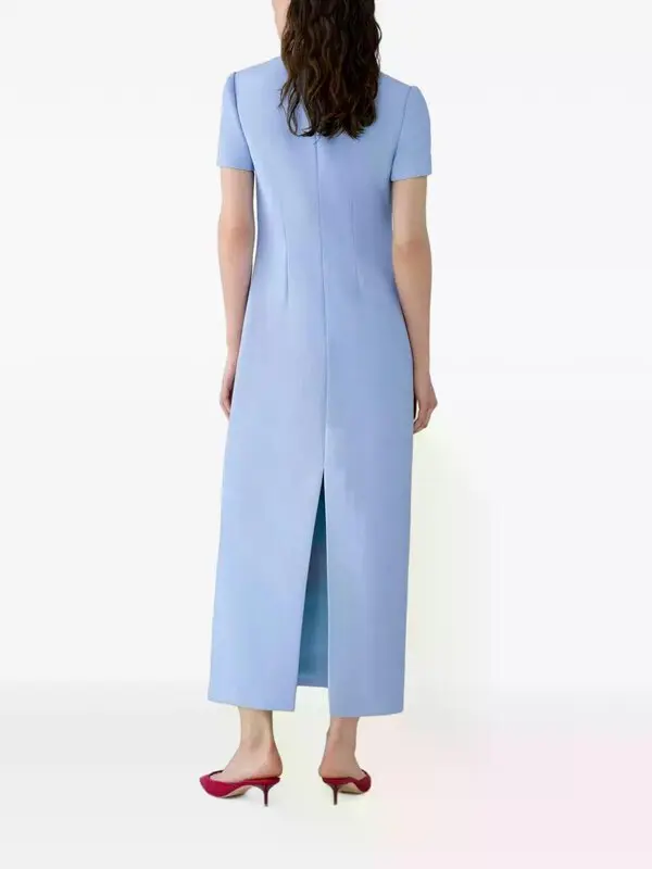 Carolina Herrera Hydrangea-embroidered Shift Dress