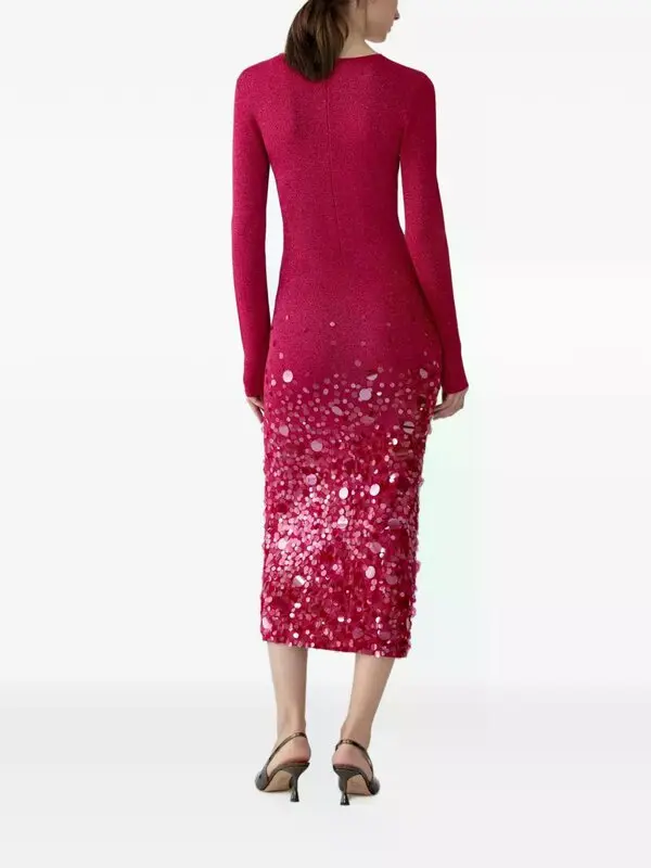 Carolina Herrera Embellished Midi Dress