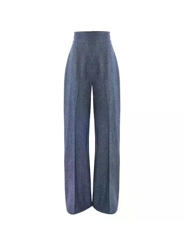 Carolina Herrera Diane Wide-leg Trousers - Blue