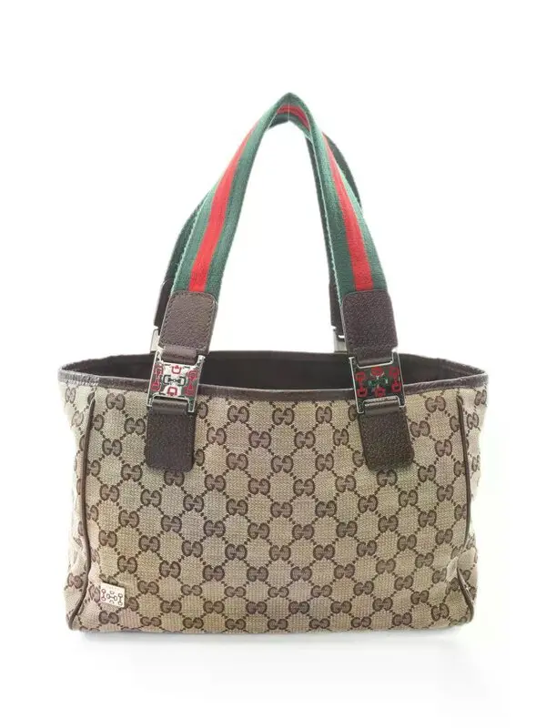 Gucci Gg Canvas Horsebit Tote Bag
