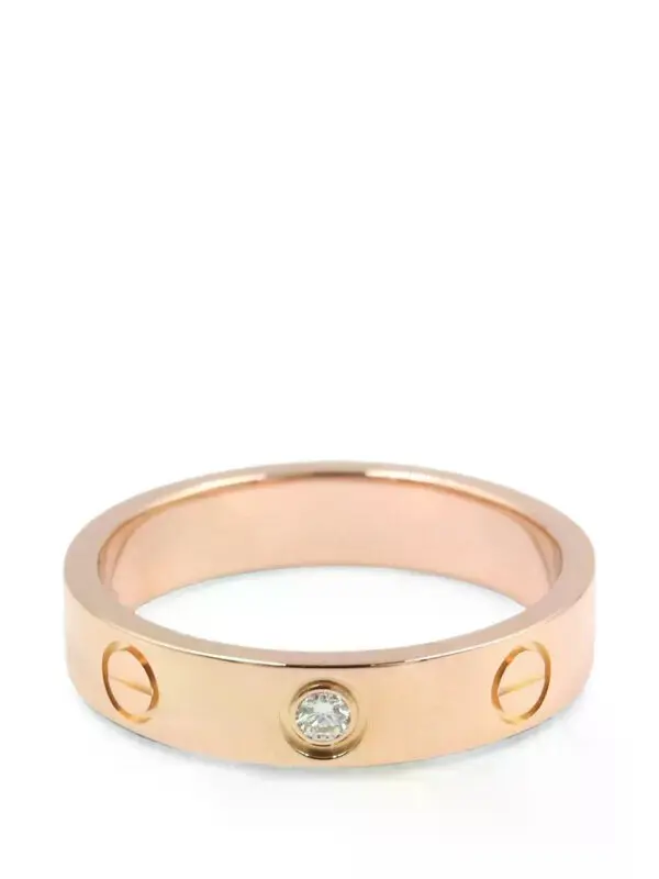 Cartier 2010s Love Diamond Ring - Pink