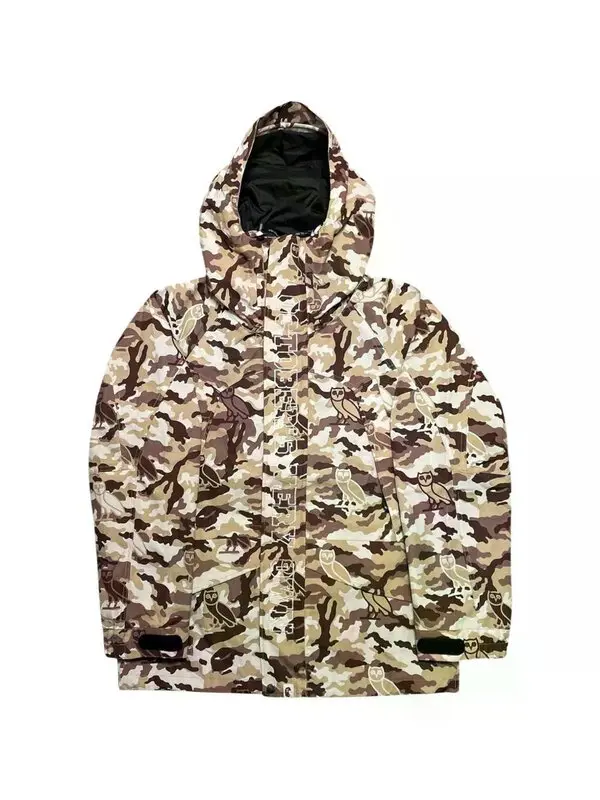 A BATHING APE Woodland Camo Ovo Jacket - Neutrals