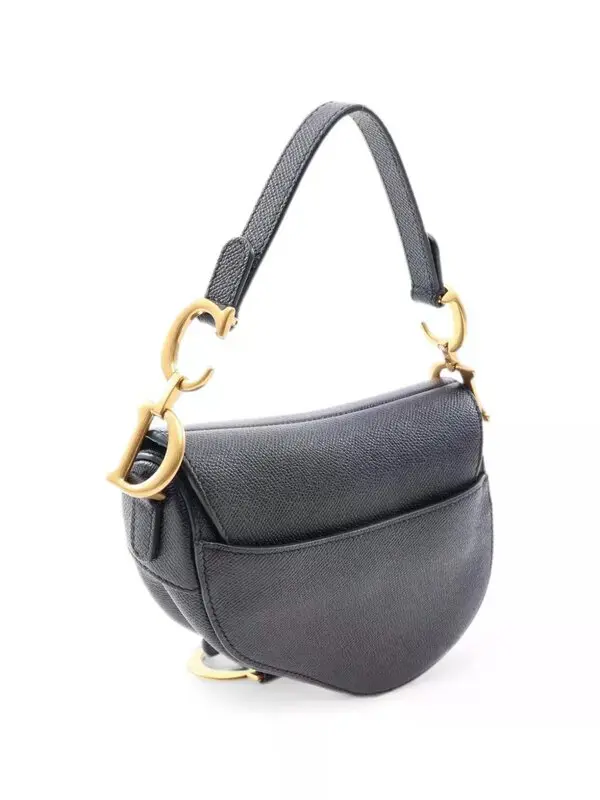 Dior Saddle Mini Shoulder Bag - Black