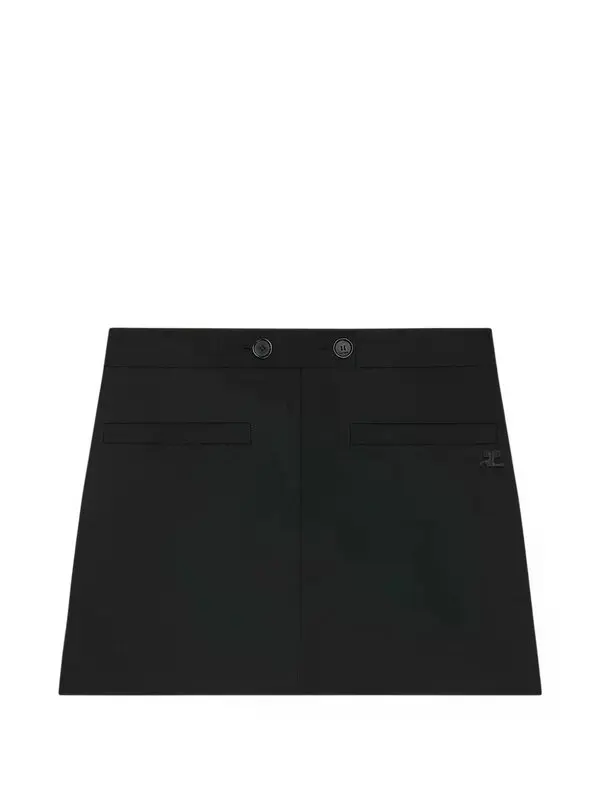 COURREGES Tailored Mini Skirt - Black