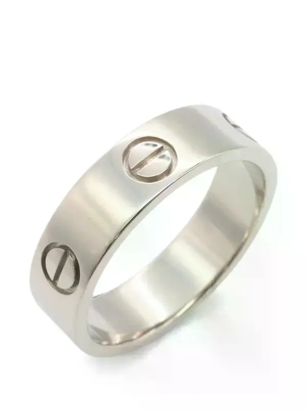 Cartier 18k White Gold Love Ring - Silver