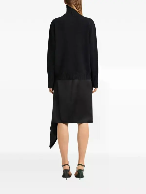 COURREGES Draped Satin Skirt