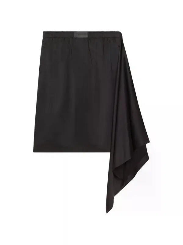 COURREGES Draped Satin Skirt