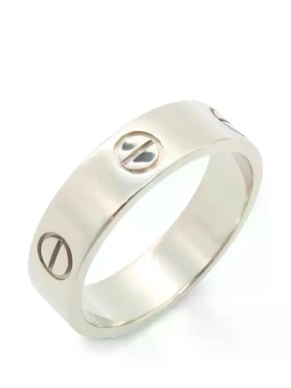 Cartier 18k White Gold Love Ring - Silver