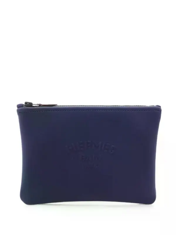 Hermès 2010s Neoban Pm Clutch Bag - Blue