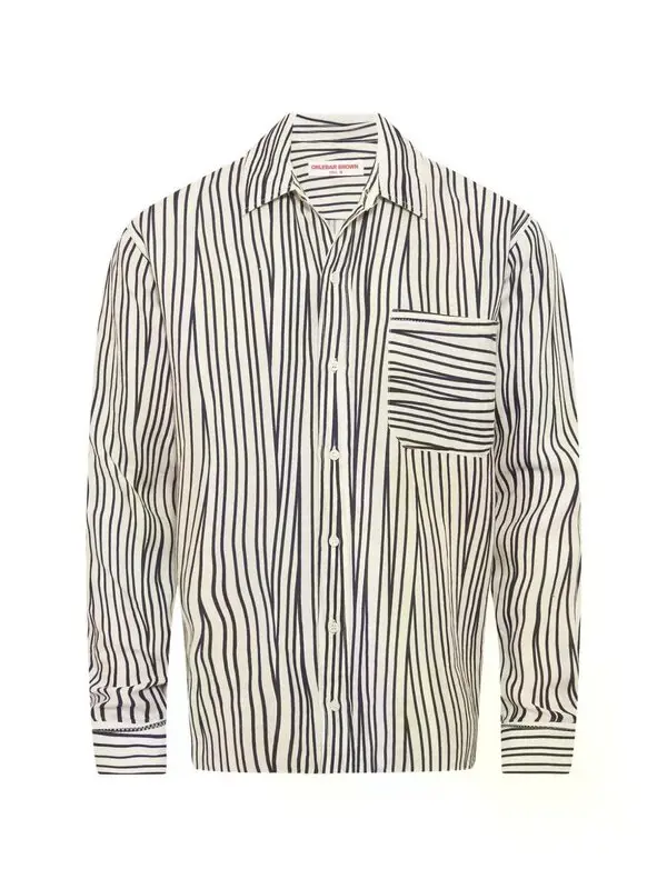 Orlebar Brown Grasmoor Crossover-stripe Shirt