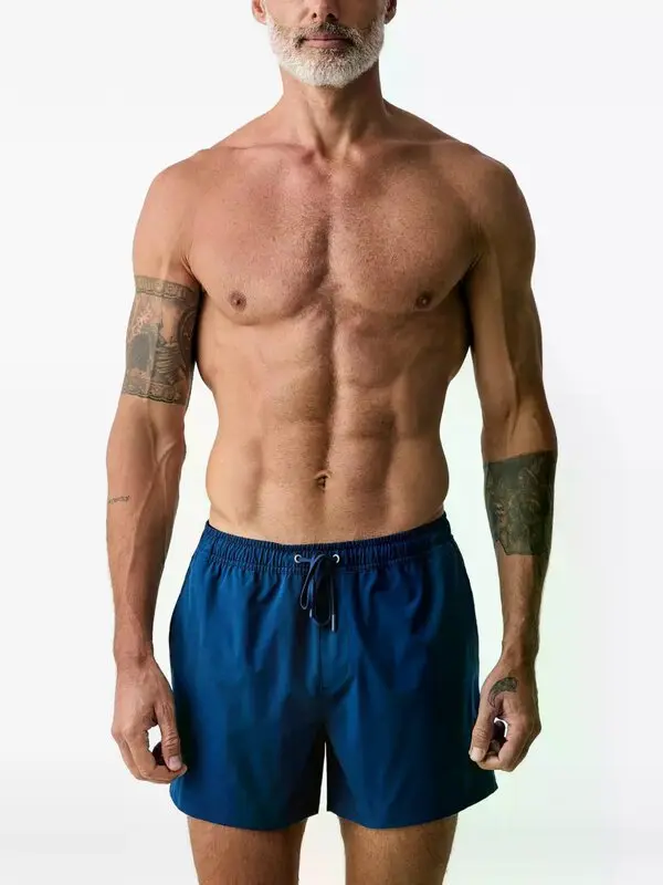 Marc O'polo Logo Patch Swim Shorts - Blue