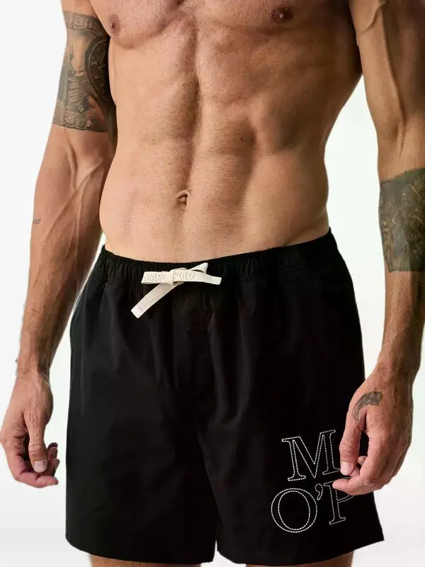 Marc O'polo Logo-print Swim Shorts - Black