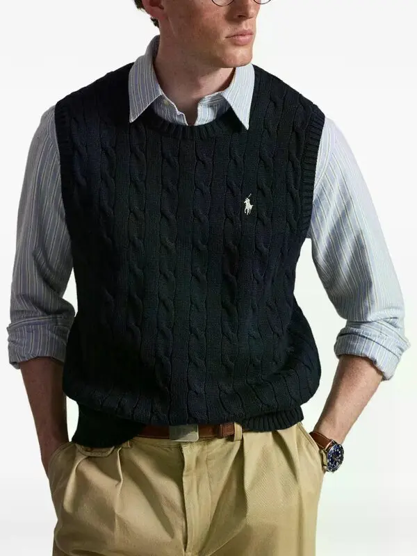 Polo Ralph Lauren Cable-knit Pony Sweater Vest