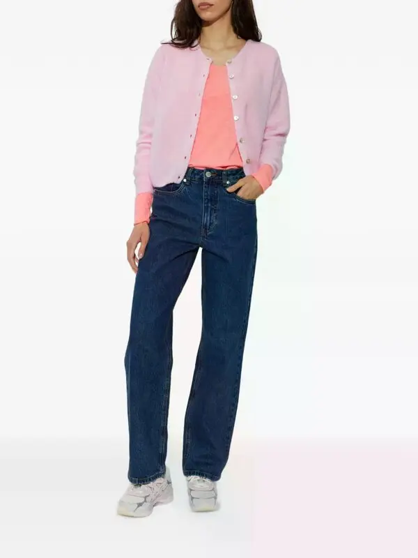 American Vintage V-neck Long-sleeve Top - Pink