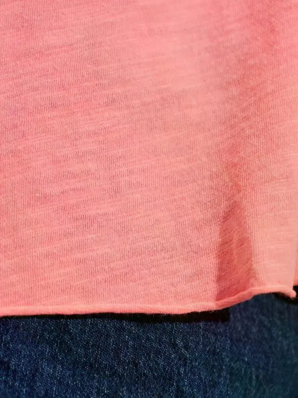 American Vintage V-neck Long-sleeve Top - Pink
