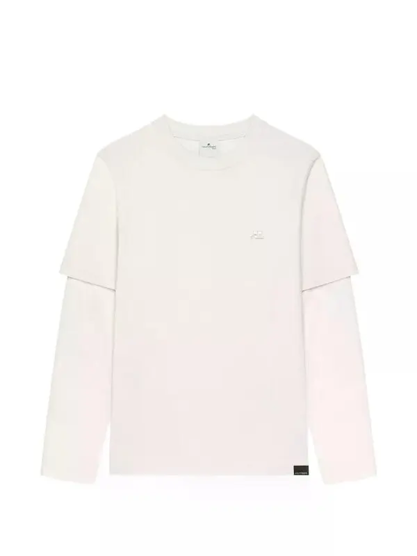 COURREGES Double-sleeve T-shirt - White