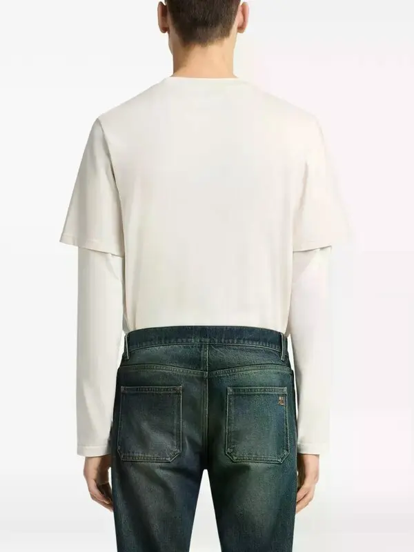 COURREGES Double-sleeve T-shirt - White