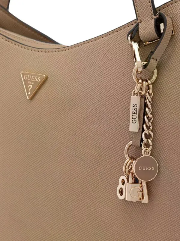 Guess Gilda Logo-plaque Saffiano-effect Tote Bag