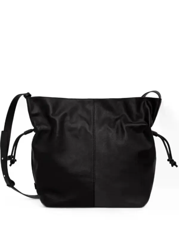 Marc O'polo Sienna Drawstring Leather Bucket Bag - Black