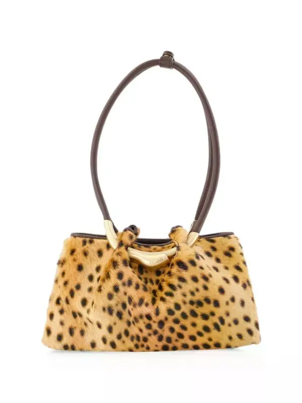 Cult Gaia Asa Leopard-print Shoulder Bag - Neutrals