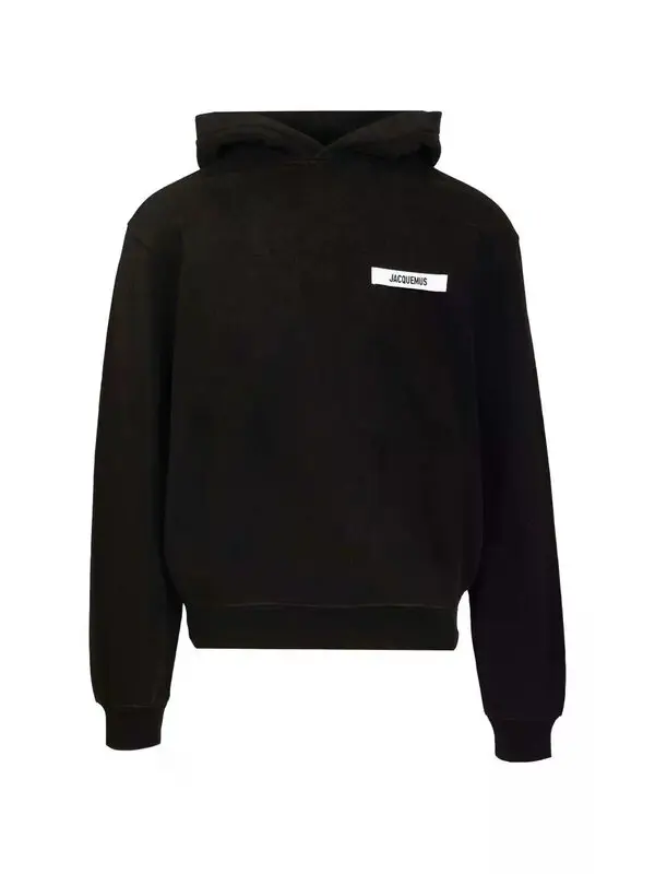 Jacquemus Le Hoodie Gros Grain Hoodie - Black
