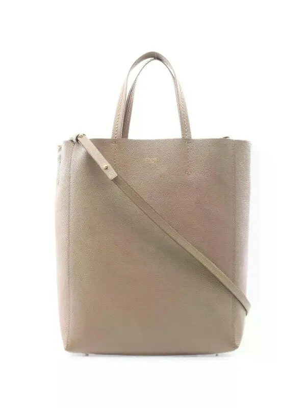 Celine 2010s Small Vertical Cabas Tote Bag - Neutrals