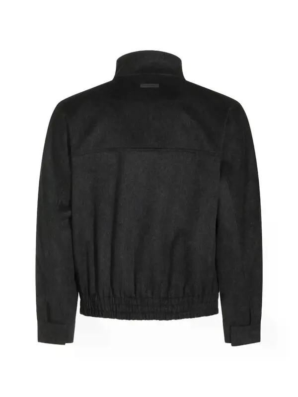 LARDINI Virgin Wool High-neck Jacket