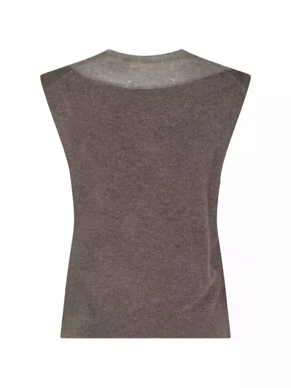 MAISON MARGIELA Button-detail Sleeveless Top