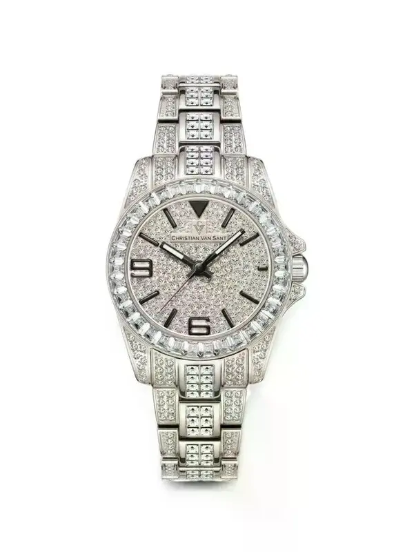 CHRISTIAN VAN SANT Majestic Crystal-embellished 31mm Watch - Silver