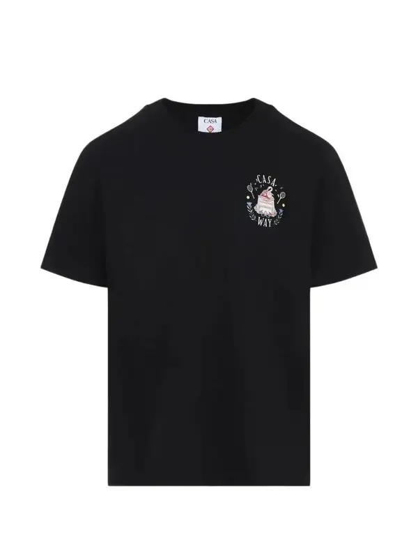 Casablanca Graphic-print T-shirt - Black