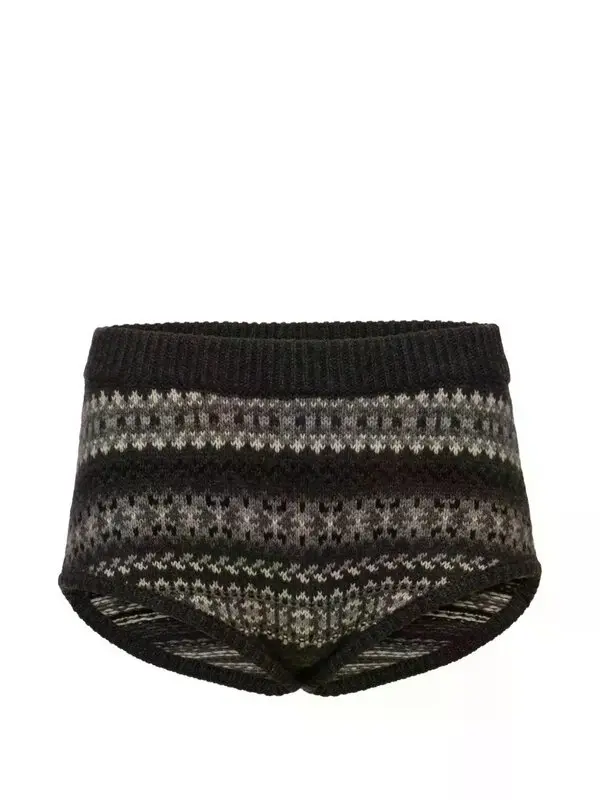 Magda Butrym Fair Isle Knit Shorts