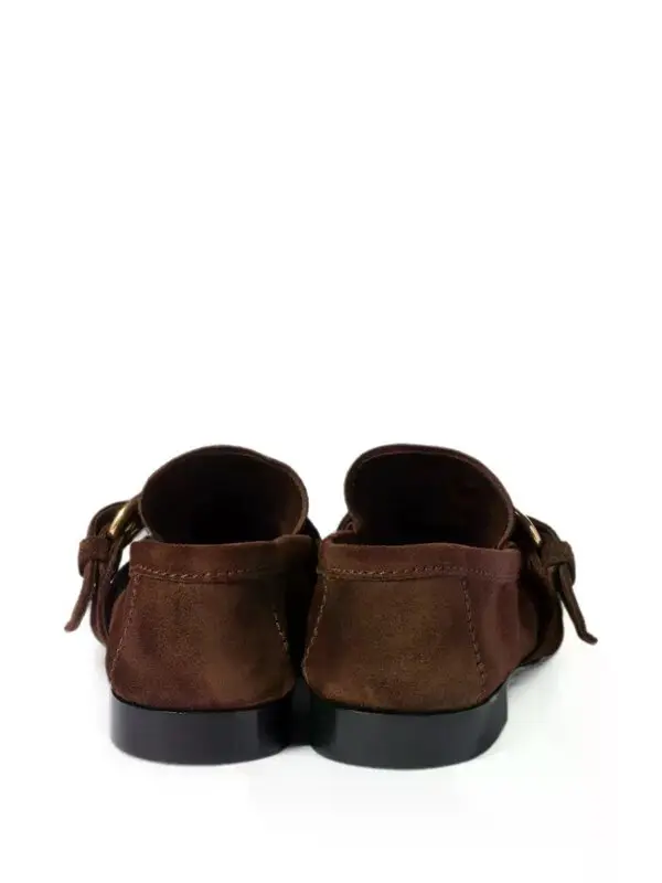 Miu Miu Suede Loafers With Buckle