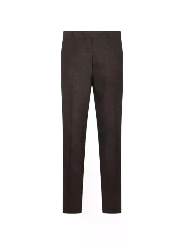 LARDINI Virgin Wool Trousers - Brown