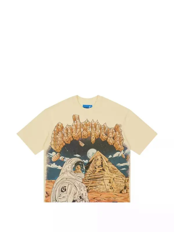 GODSPEED Sphinx Guardian Graphic-print T-shirt - Neutrals