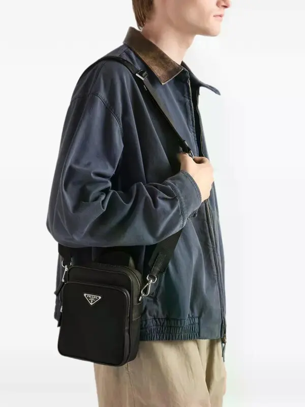 Prada Re-nylon And Saffiano Leather Shoulder Bag