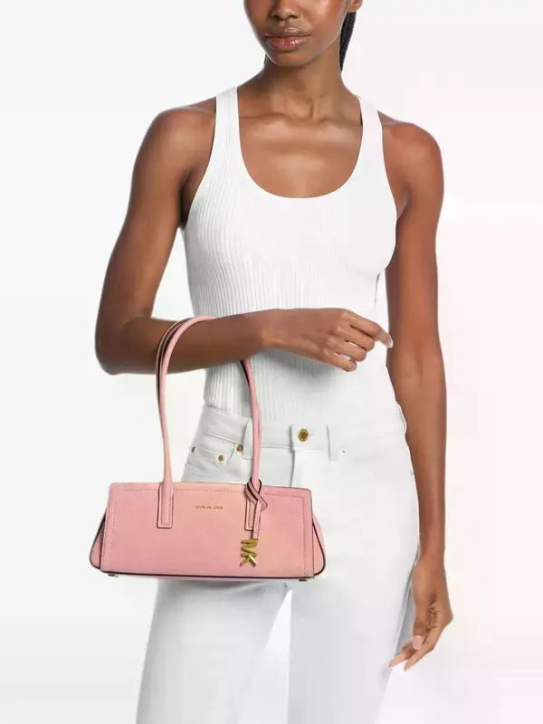 Michael Kors Small Laila Suede Shoulder Bag - Pink