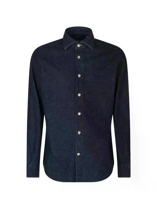 Eleventy Long-sleeve Denim Shirt - Blue