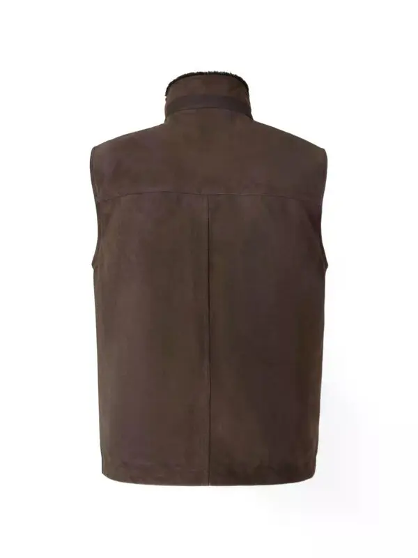 Canali Shearling-lined Suede Gilet