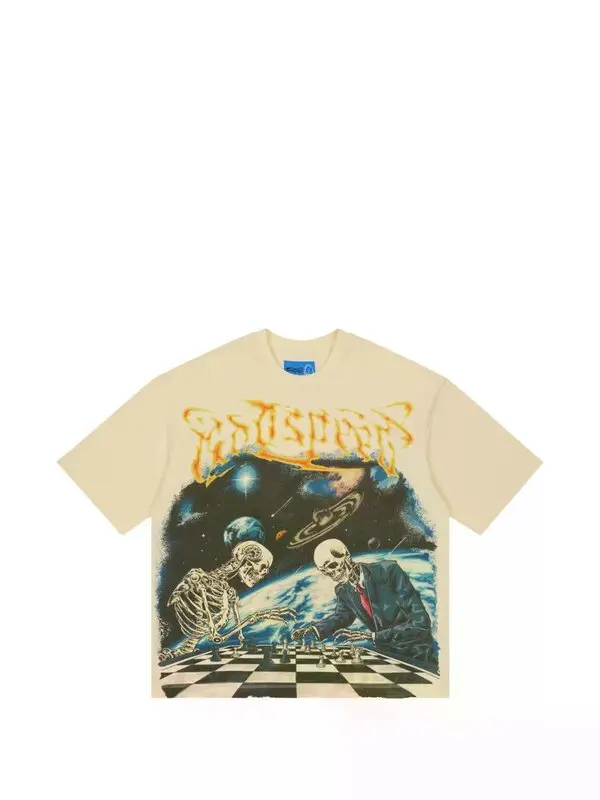 GODSPEED Checkmate Ii Graphic-print T-shirt - Neutrals