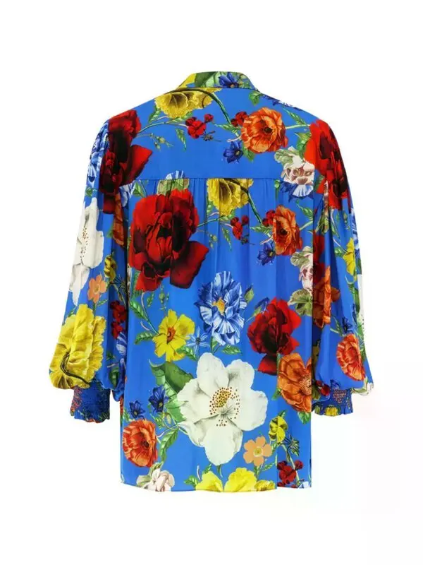 Alice + Olivia Serena Floral Print Blouse