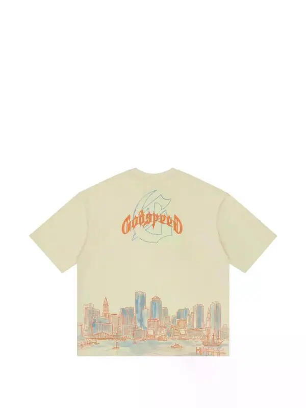 GODSPEED Boston Skyline Graphic-print T-shirt