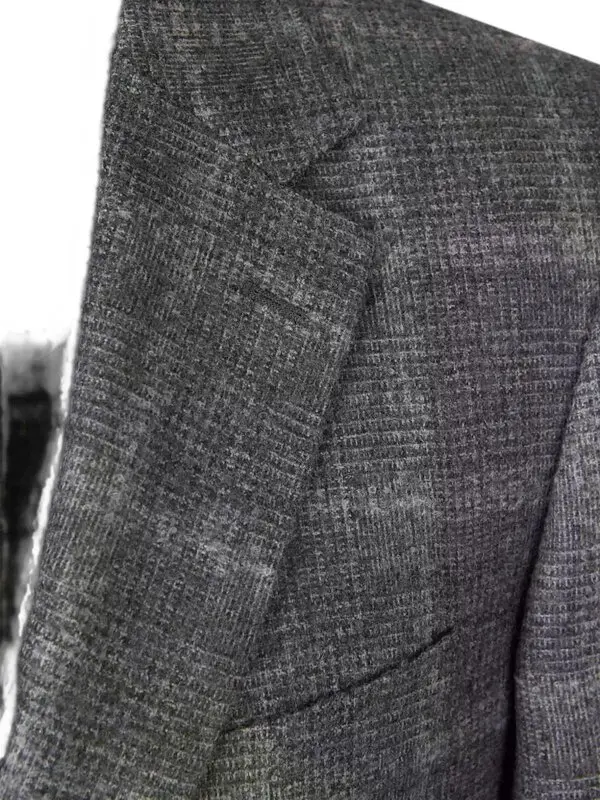 Canali Check-pattern Single-breasted Blazer
